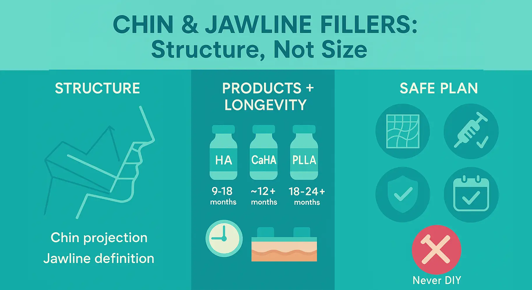 Chin Filler and Jawline Filler, Before and After, How Long They Last ...